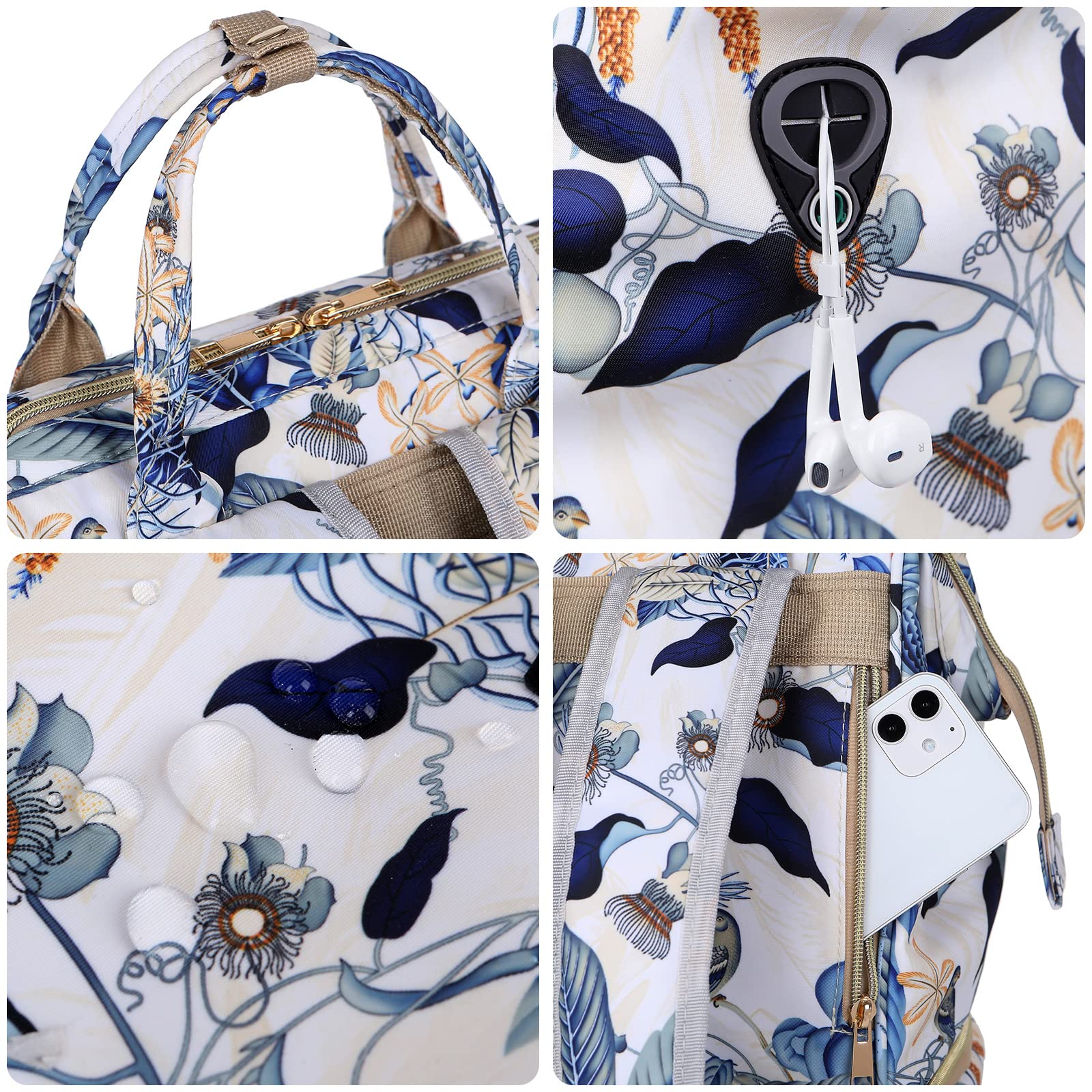 V-COOOL Breast Pump Bag, Cooler and Moistureproof Backpack Double Layer for Working Mom Outdoor, Pump Tote Bag fit Most Breast Pumps