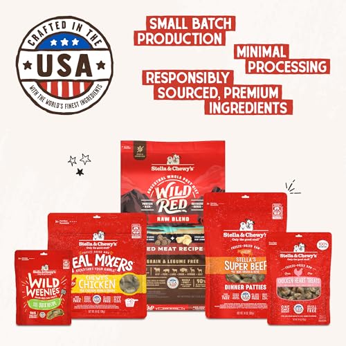 Stella & Chewy's Freeze Dried Raw Dinner Patties – Grain Free Dog Food, Protein Rich Chewy’s Chicken Recipe – 14 oz Bag