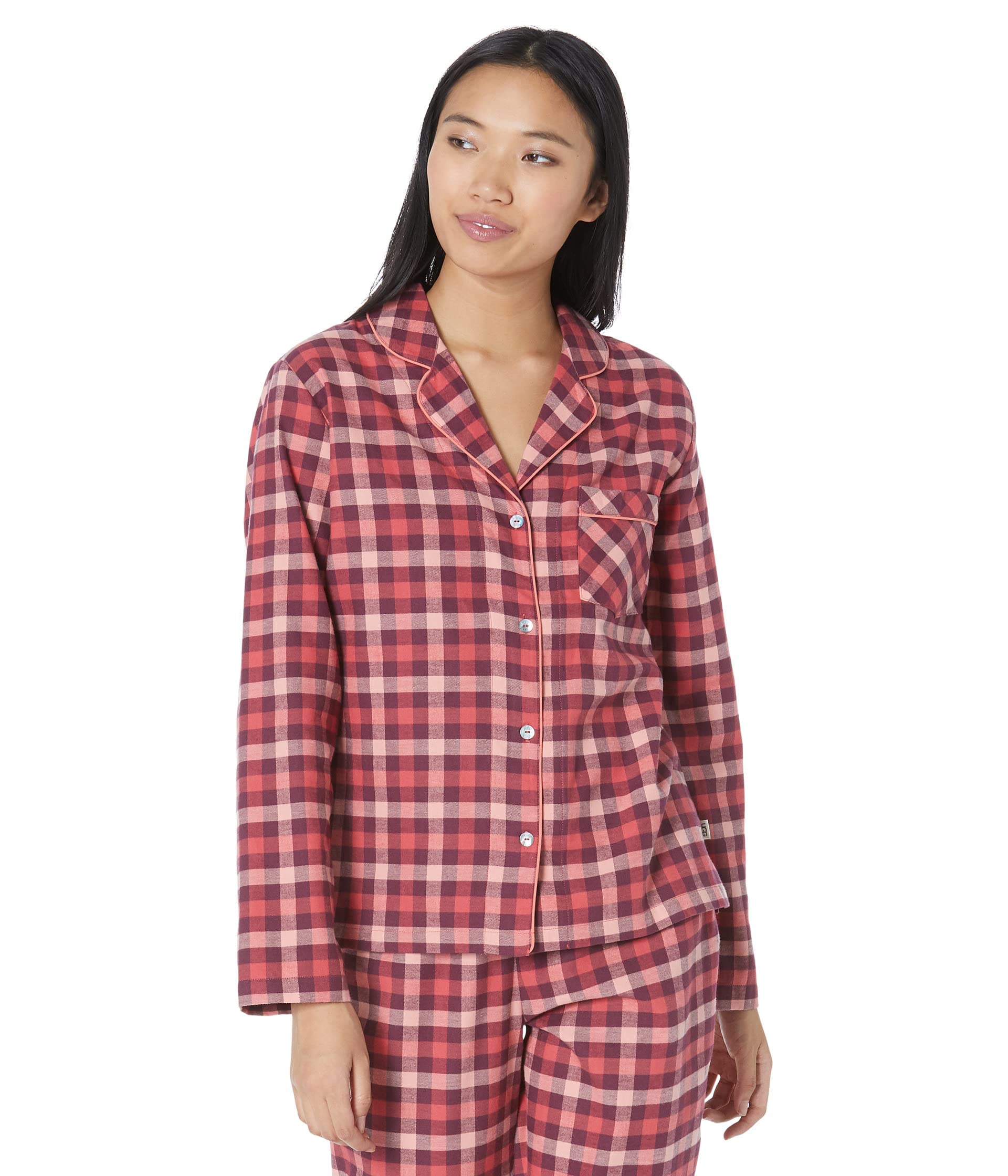 UGG Women's OPHILIA Set Woven Plaid, Flamenco Check, XL
