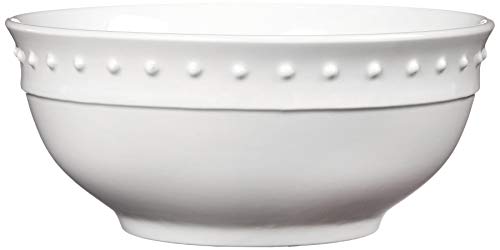 Elle Décor Monique Round Dinnerware Set – 16-Piece Porcelain Dinner Set w/ 4 Dinner Plate, 4 Salad Plates, 4 Bowls & 4 Mugs – Unique Gift Idea Any Special Occasion or Birthday