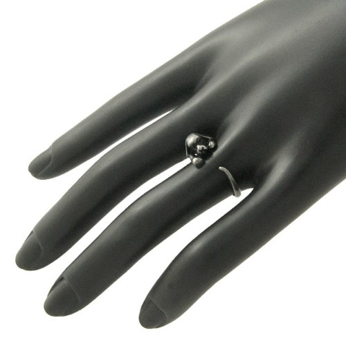 Ellenviva Cocker Spaniel Puppy Dog Adjustable Animal Wrap Ring Vintage Silver Tone