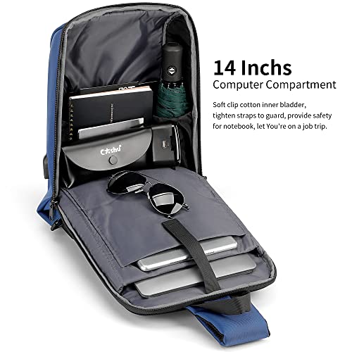 VGOAL Sling Backpack Men'S Chest Bag Shoulder Crossbody Sling Backpack for Men with USB Charging Port