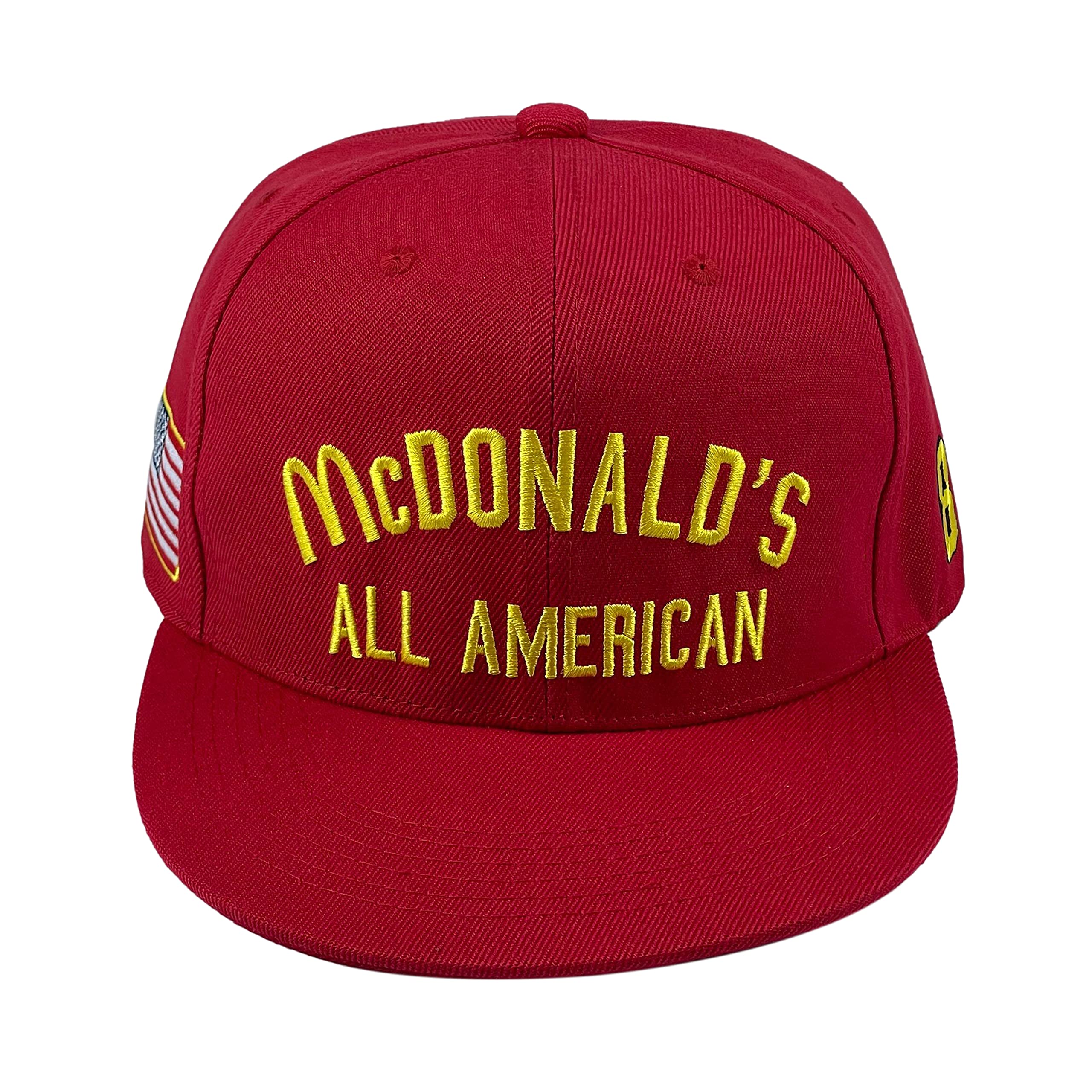giftwell All American Snapback Hat Embroidered 8 Bryant Adjustable Dad Baseball Cap, Red, 7-7 58