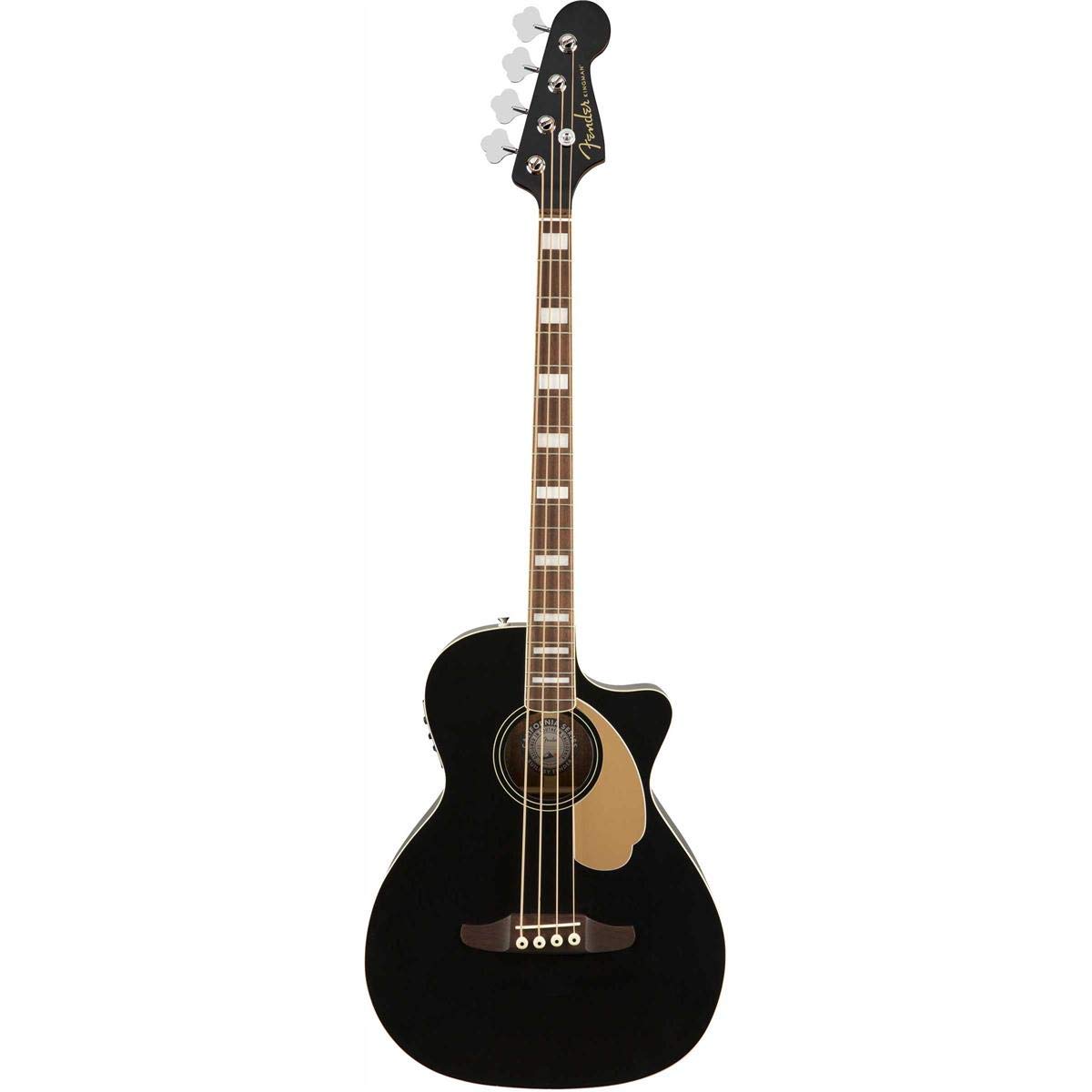 Fender Acoustic Bass Guitar, 4-String, Kingman V2 with Fishman Bass Acoustic Guitar Pickup with Tuner, Equalizer and Phase Control