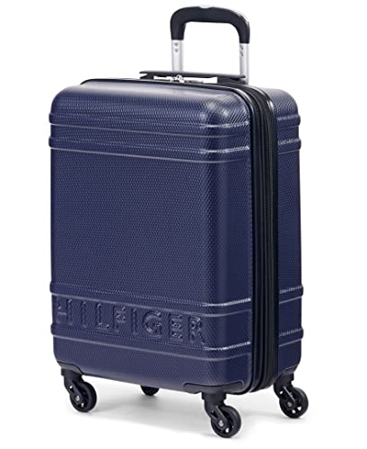 Tommy Hilfiger Lexington Upight Hard Suitcase, Navy, 21"