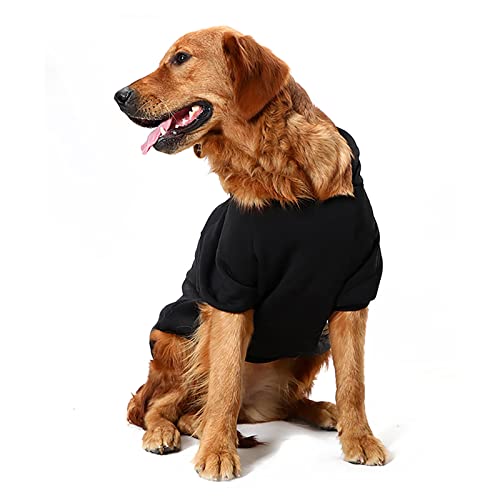 Pet Hoodies Puppy Dog Coat Lilttle Pets Apparel Cat Dog Costume Winter Warm Clothes Small Medium Dog Sweatshirt Black Large