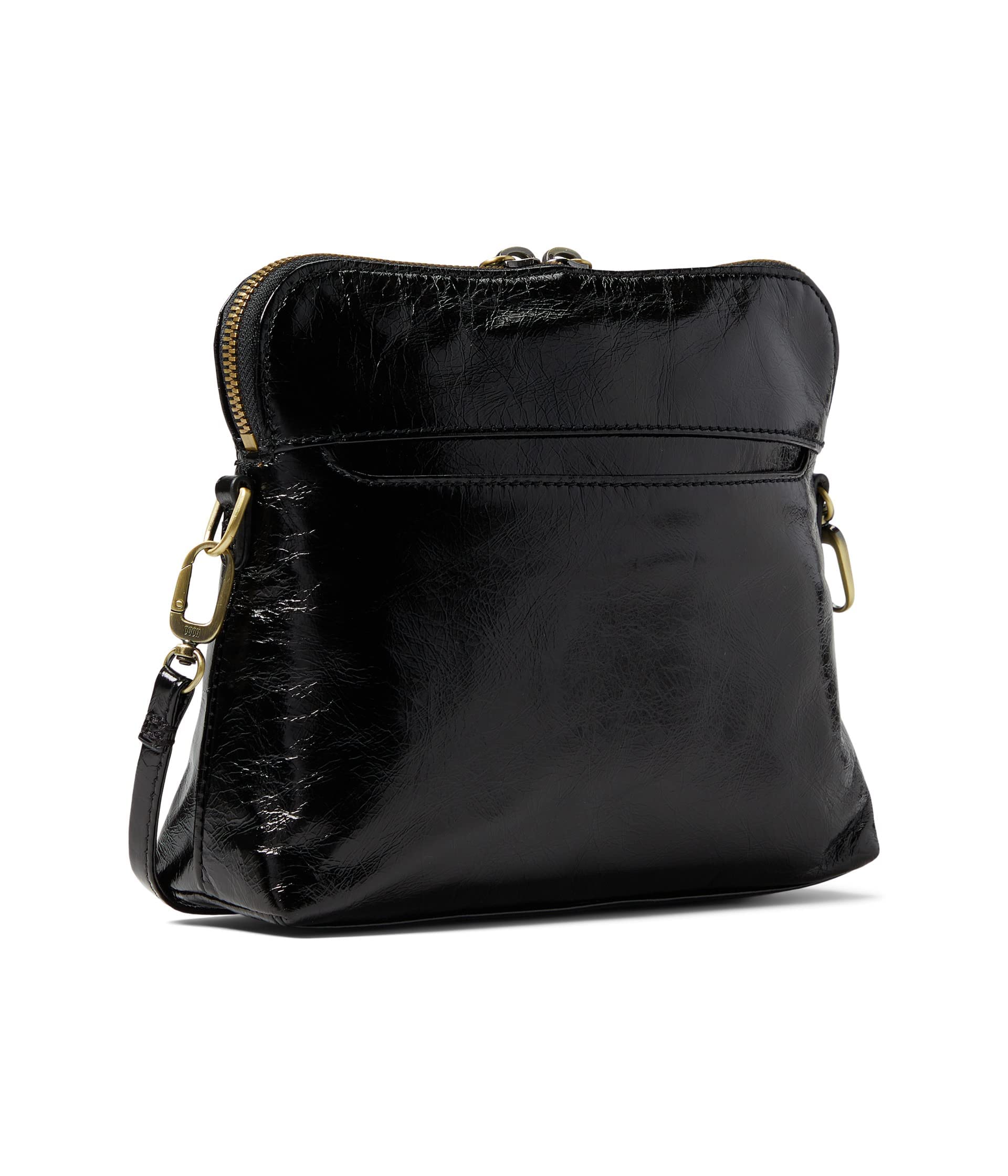 HOBO Reeva Handbag For Women - Zipper Closure With Removable Crossbody Strap, Spacious and Elegant Bag Black One Size One Size