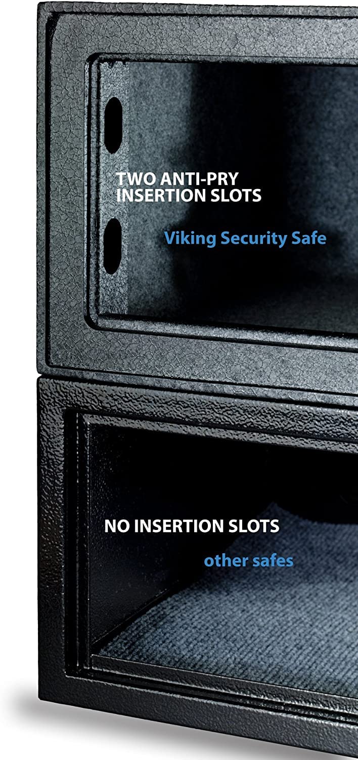 Viking Security Safe VS-35BLA Heavy Duty Biometric Fingerprint LCD Keypad Safe