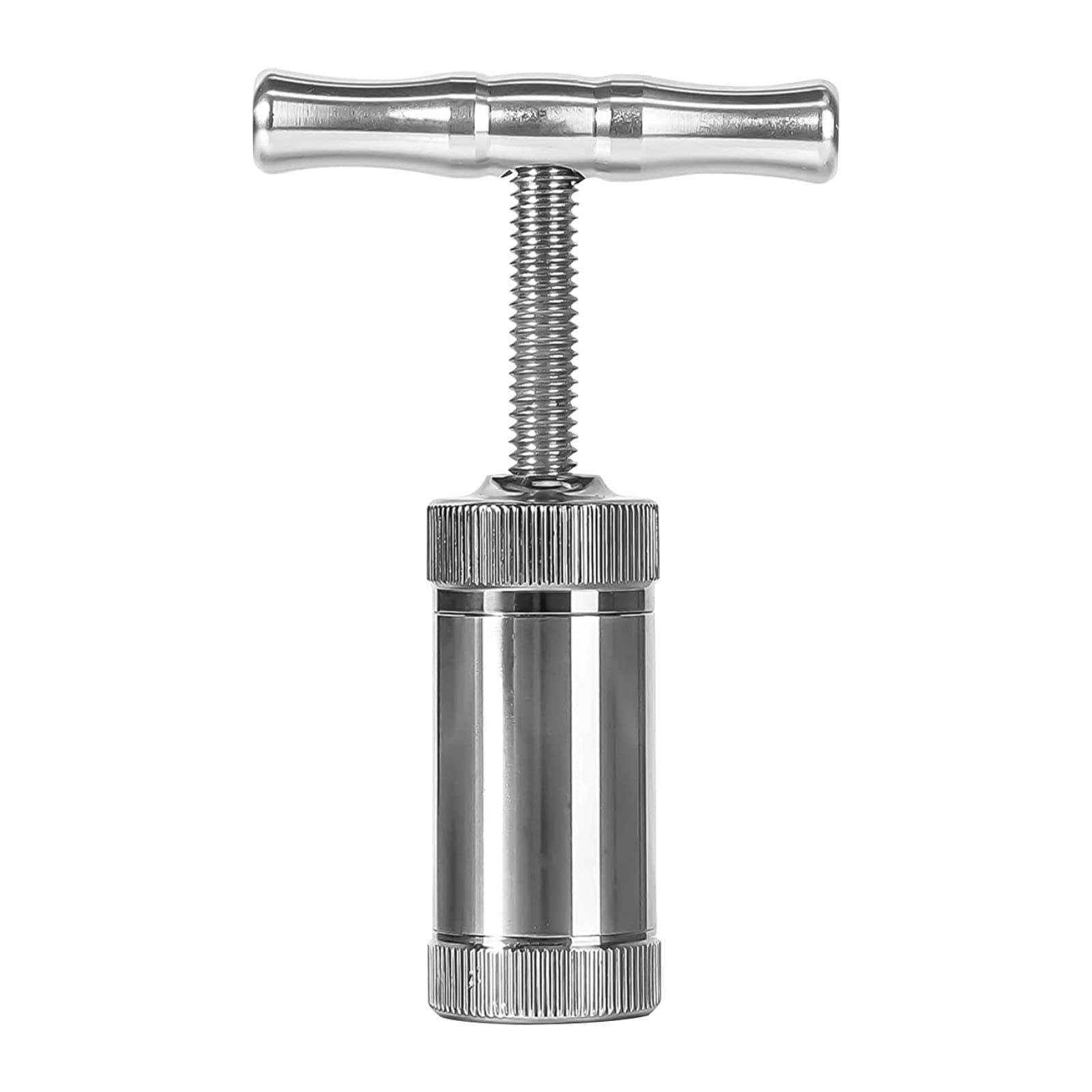 Metal Aluminum T Bar Pollen Press, Metal Aluminum T Shaped Compressor Presser, Herb Grinder,Food Powder Compressor, Multi-Functional Compressor For Various Metal Materials (Silver)