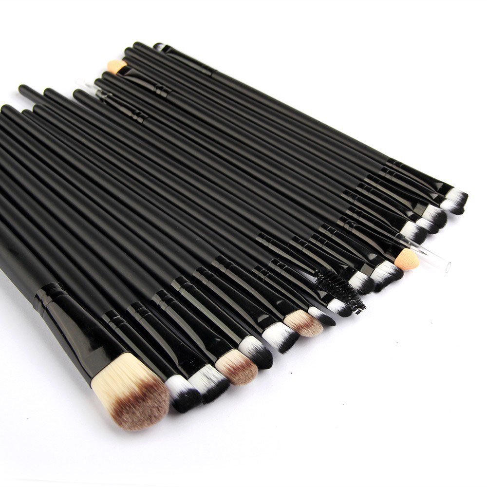 Eyeshadow Brush Set - 20pcs Eyeshadow Brushes Set Eye Shadow Brush with Foundation Nose Shadow Lip Concealer Eyeshadow Eyeliner & Mascara