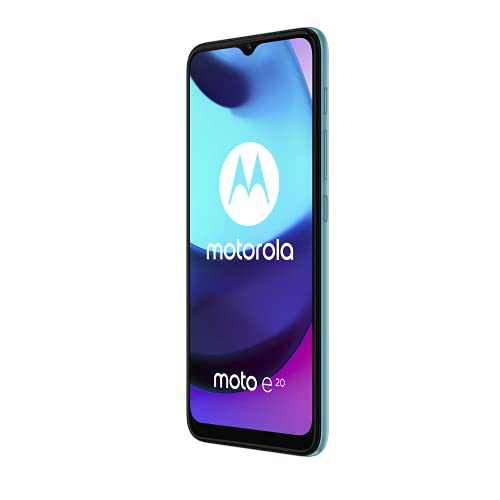 Motorola Moto e20 Dual-SIM 32GB ROM + 2GB RAM (GSM Only | No CDMA) Factory Unlocked 4G/LTE Smartphone (Coastal Blue) - International Version