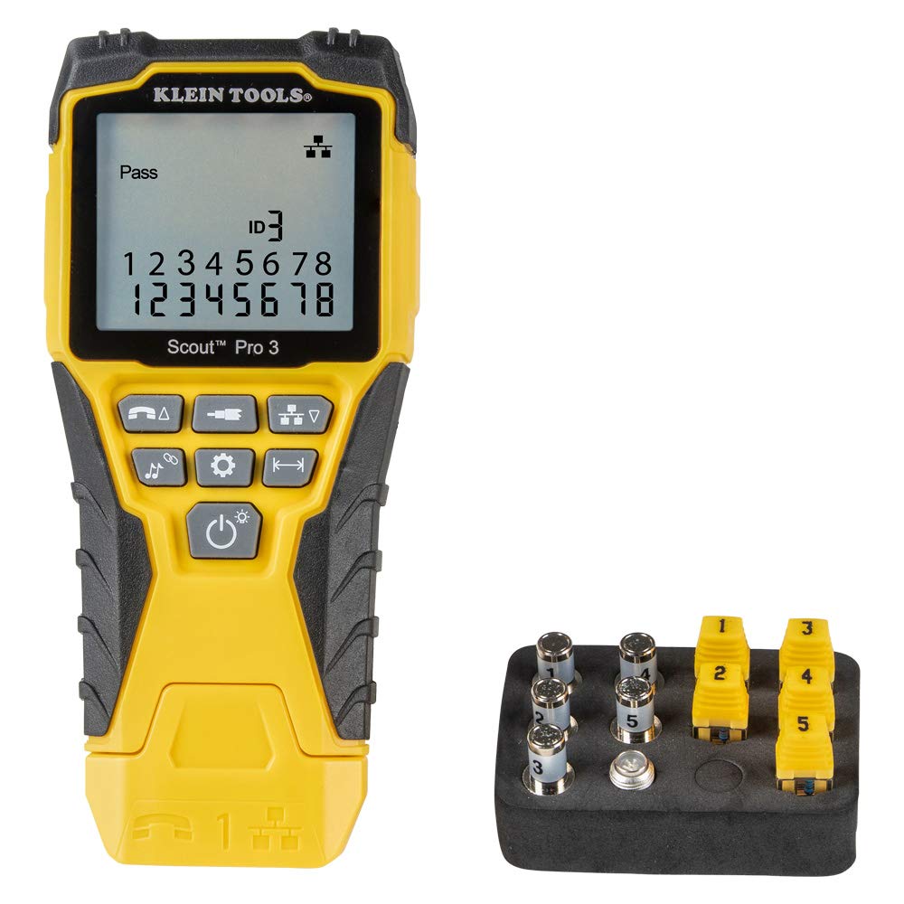 Klein Tools VDV501-851 Cable Tester Kit & Klein Tools VDV500-820 Cable Tracer with Probe Tone Pro Kit for Telephone, Internet, Video, Data and Communications Cables