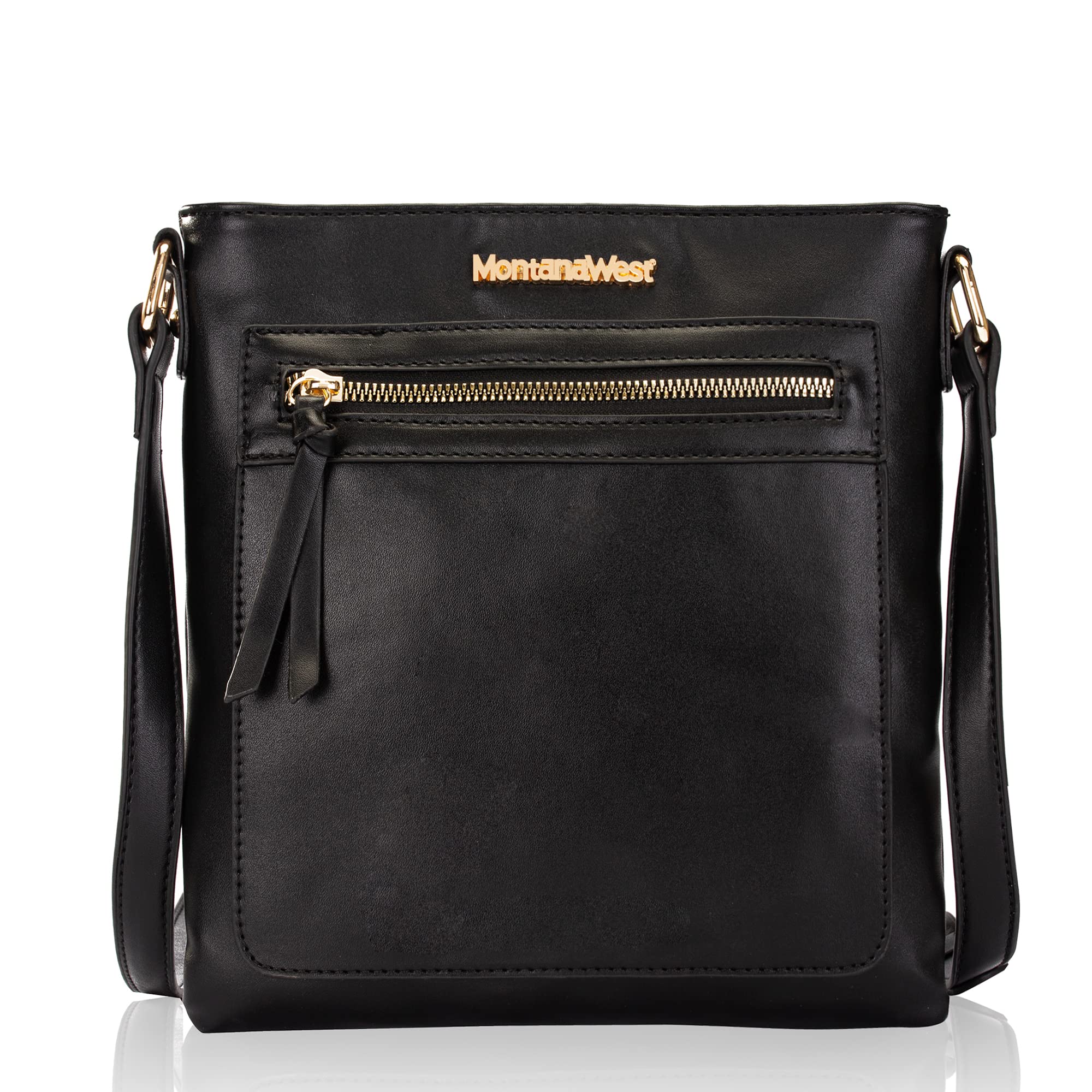 Montana West Collection Crossbody Bag for Women Side Messenger Purse Shoulder Crossover Adjustable Strap MBB-MWC-136BK, Black