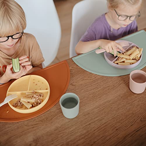 mushie Silicone Suction Plate | BPA-Free Non-Slip Design (Daffodil)
