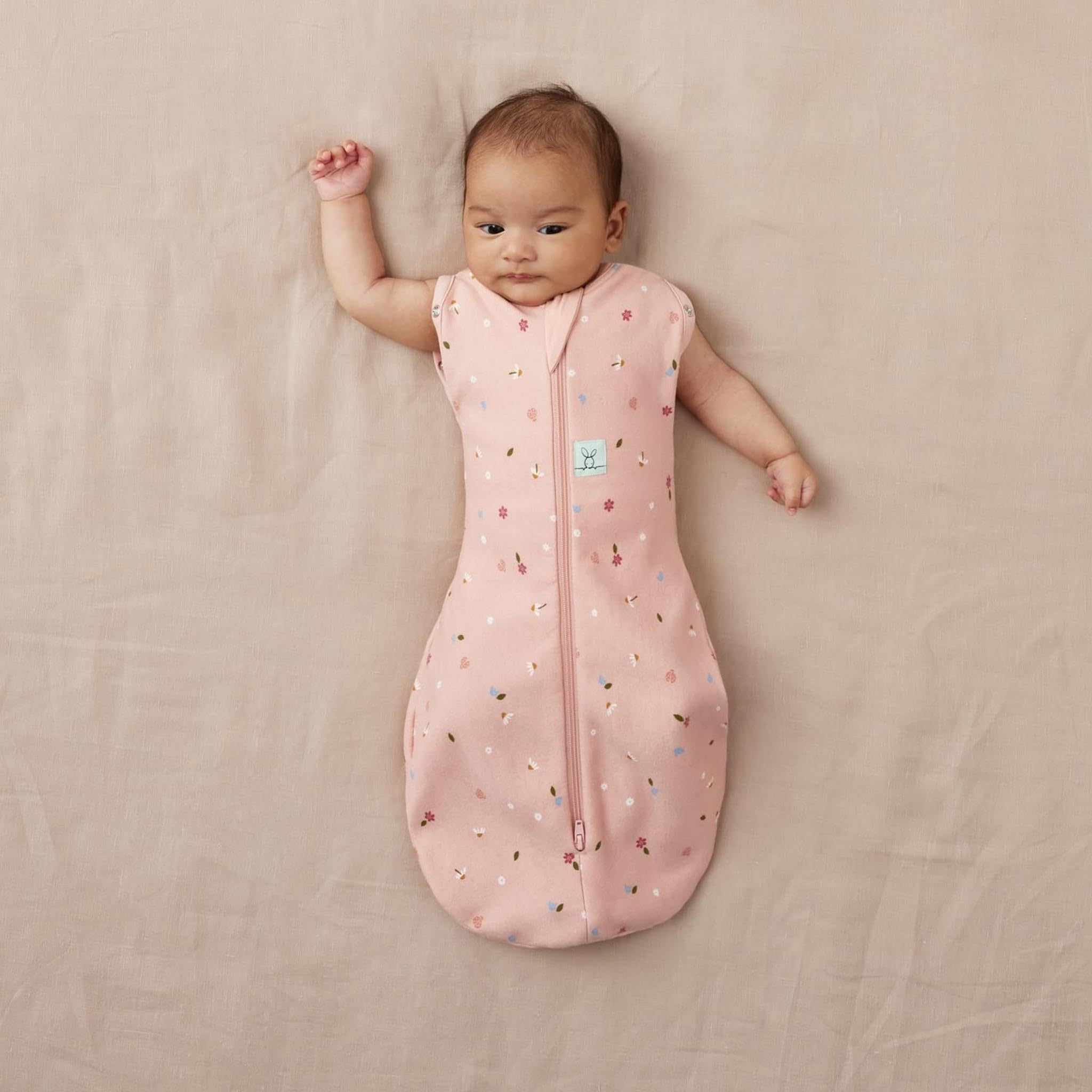 ergoPouch 1 tog Baby Sleep Sack 0-3 months - Baby Sleeping Sack for Warm & Cozy nights - Cocoon Swaddle Sack Baby Keeps Calm & Relaxed (Grey Marle)