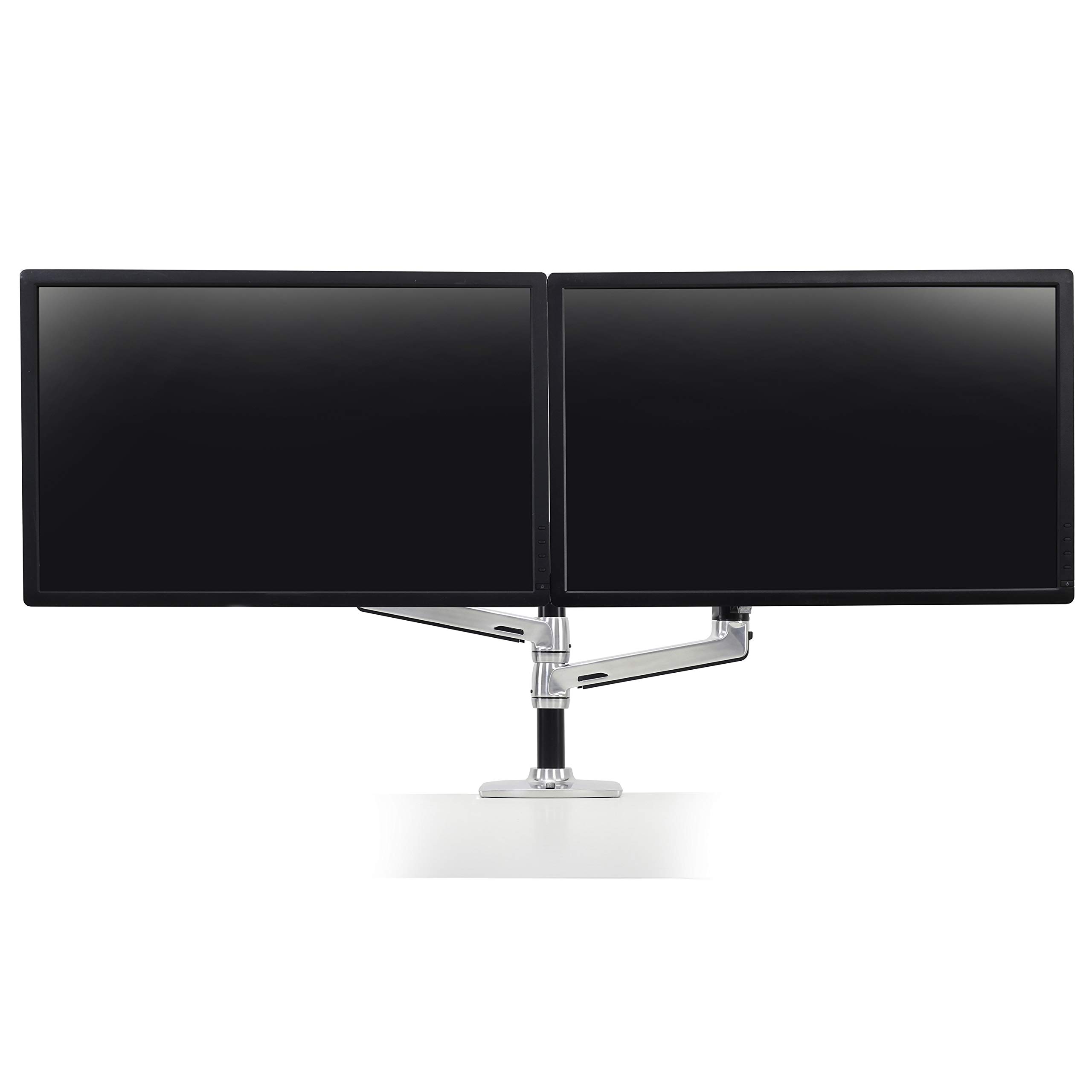 Ergotron β LX Vertical Stacking Dual Monitor Arm, VESA Desk Mount β for 2 Monitors Up to 24 Inches, 7 to 20 lbs Each β Polished Aluminum