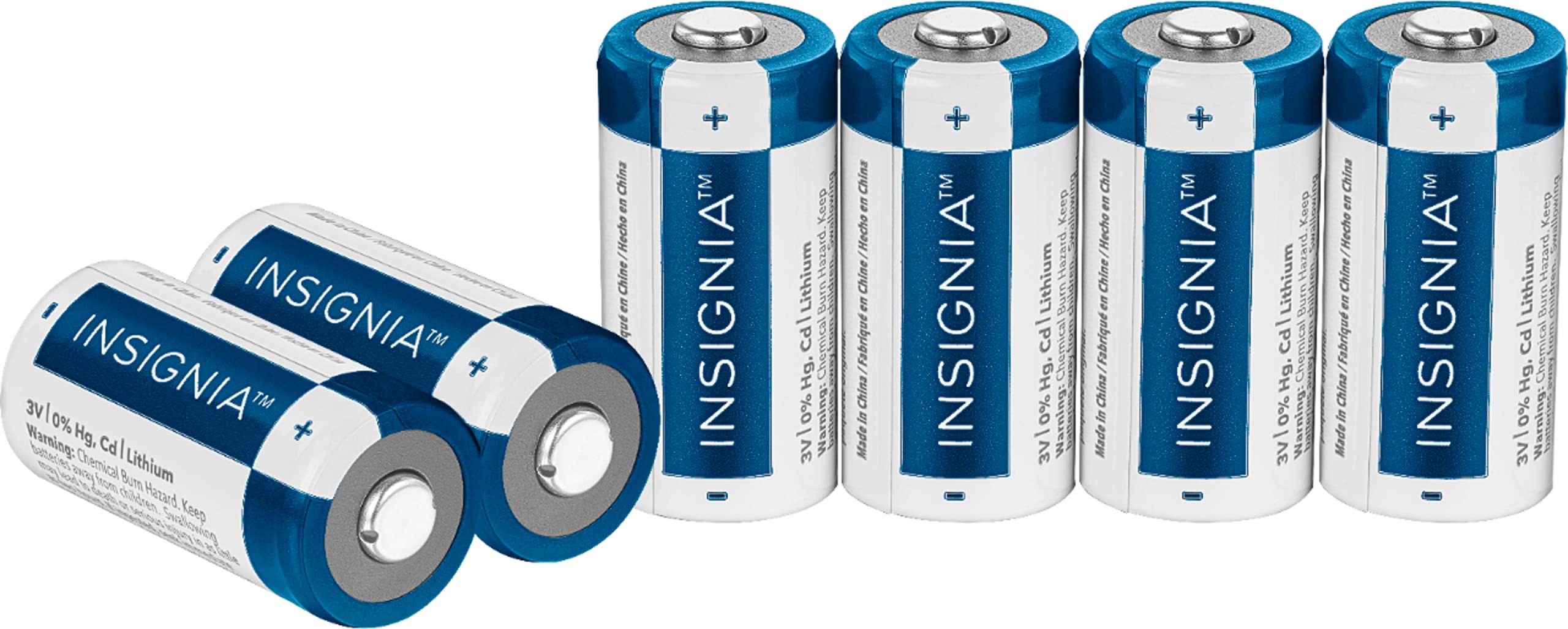 INSIGNIA™ CR123 CR123A 3V Lithium Batteries (6-Pack) NS-CB6123A