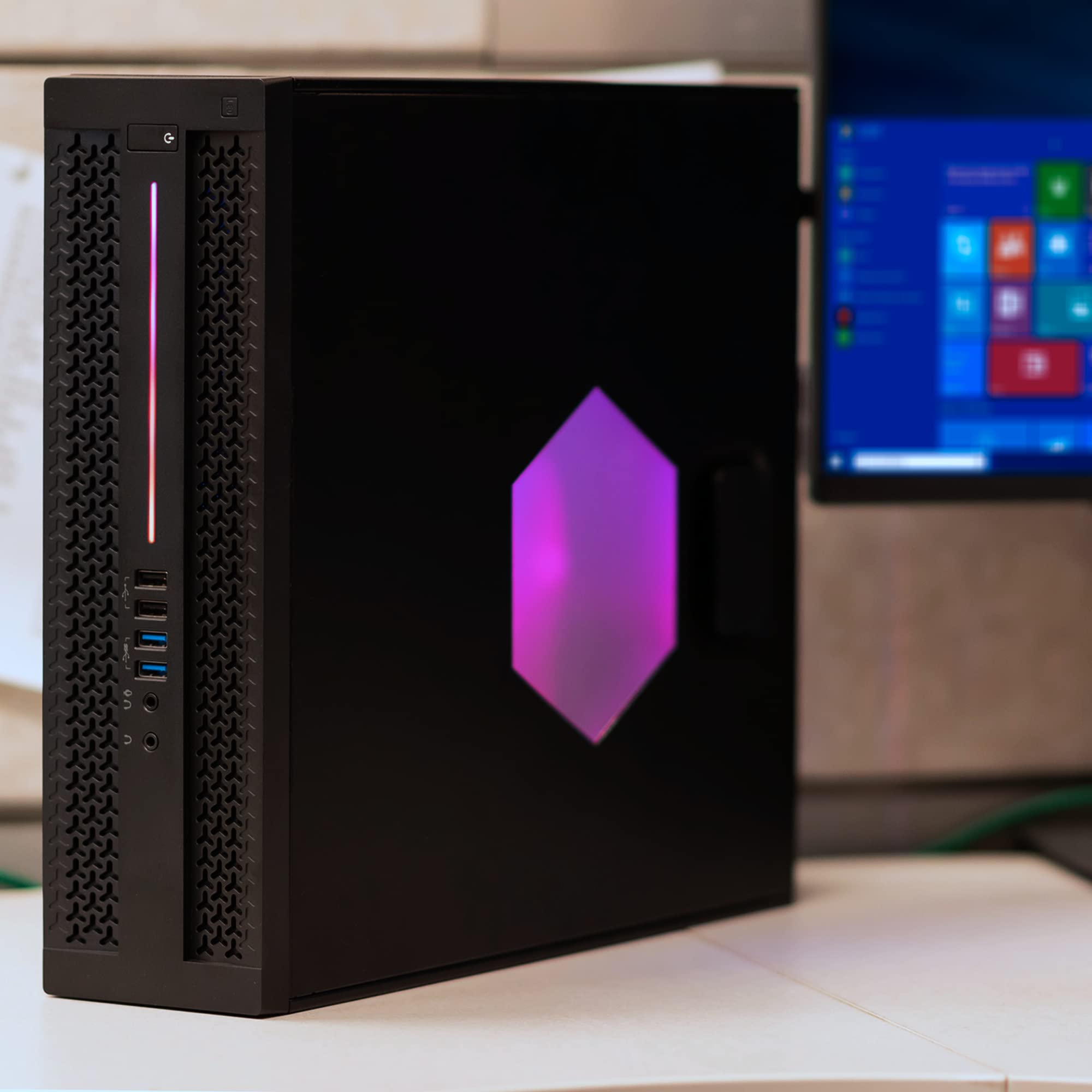 HP EliteDesk 800 G2 Small RGB Desktop Computer (SFF) | Quad Core Intel i5 (3.6Ghz Turbo) | 16GB DDR3 RAM | 250GB SSD Solid State | WiFi-5G + Bluetooth | Windows 10 Pro | Home or Office PC (Renewed)