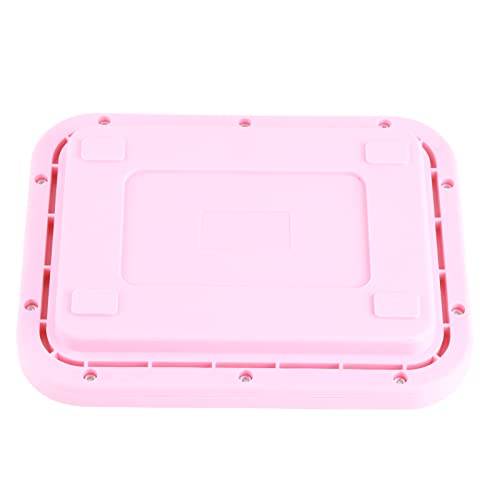 TOUISEDGI Ice Cream Maker, Ice Cream Roller Plate With 2 Spatulas, Food Grade Stainless Steel Pan Ice Cream Machine, Fried Yogurt Machine Mini Unplugged Fruit Rolled Ice Cream Maker(pink)