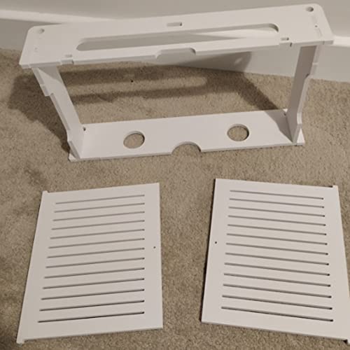 OWLEEN Wireless WiFi Router Storage Boxes Wooden Box Cable Wire Bracket Wall Plug Board Storage Shelf L