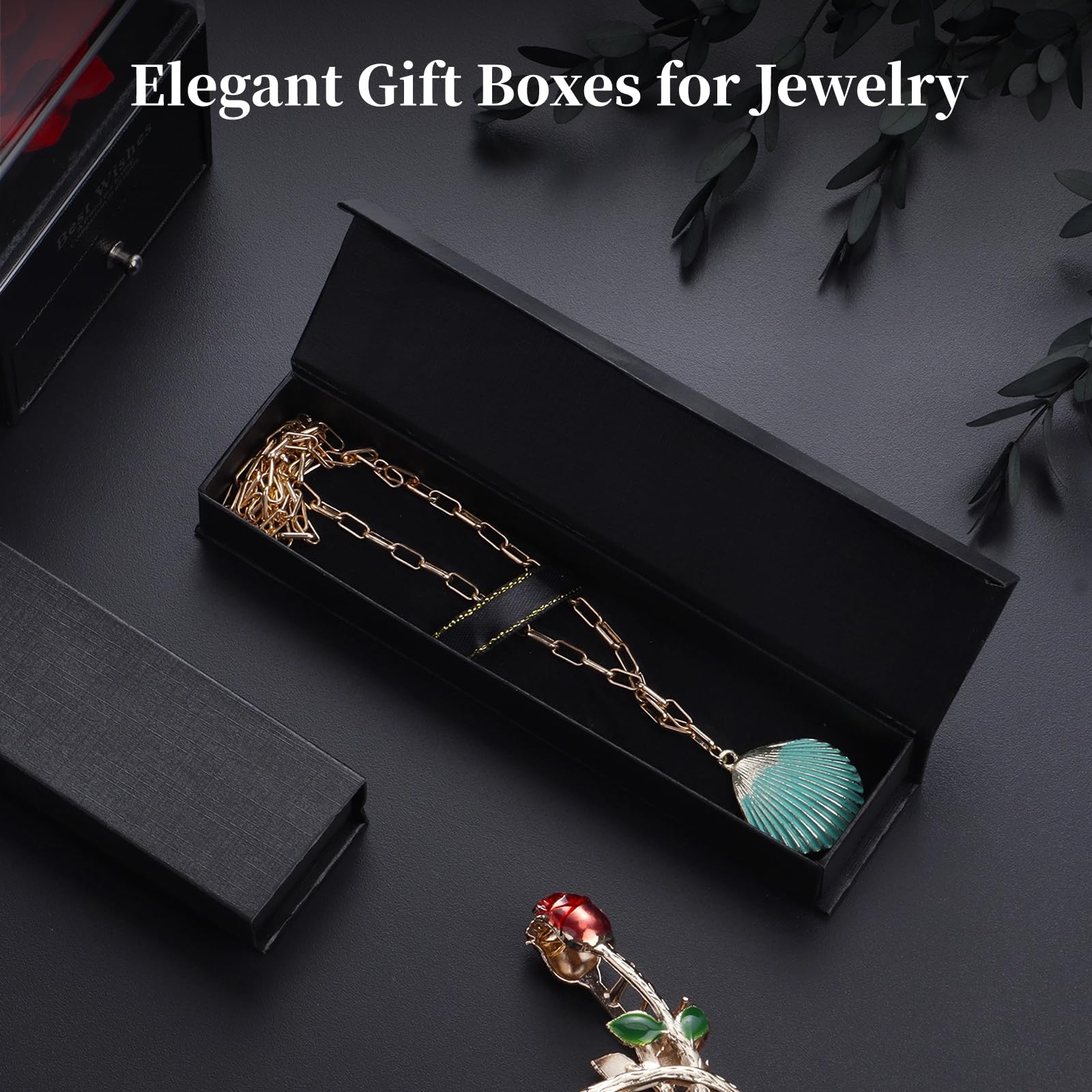 Pen Gift Boxes, 12Pcs Empty Kraft Paper Gift Boxes with Magnetic Closure, Ballpoint Pen Jewelry Gift Boxes with Cushion, Empty Present Collection Paper Gift Cases for Birthday Business Gifting