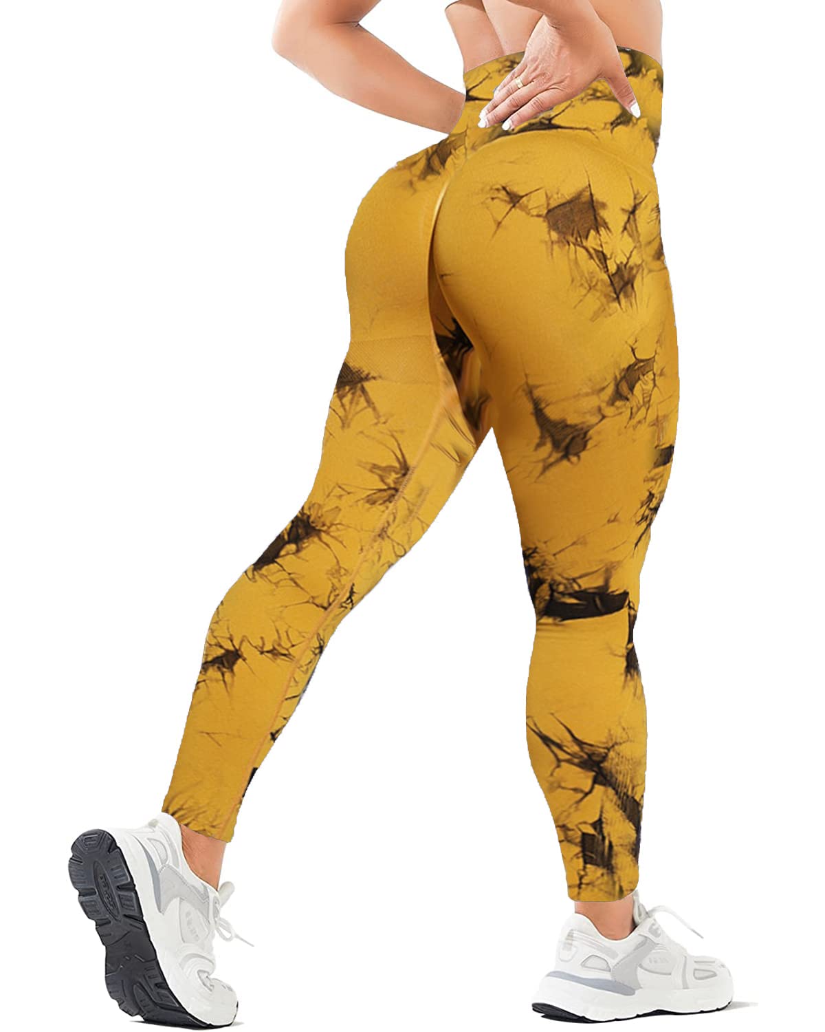 GYMTITAN Women High Waist Seamless Workout Leggings Scrunch Butt Lifting Yoga Pants