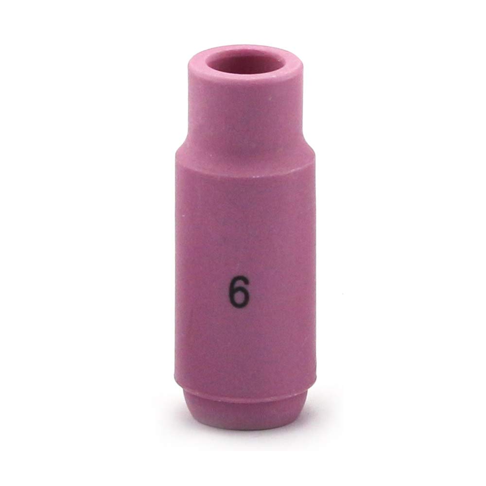 WeldingCity 5-pk Ceramic Cup 10N48 (#6, 3/8") for TIG Welding Torch 17, 18 and 26 Series from Lincoln Miller ESAB Weldcraft