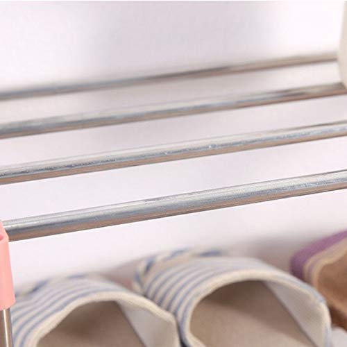 N/A Simple Multi Layer Shoe Rack Stainless Steel Easy Assemble Storage Shoe Cabinet Shoe Rack Hanger Home Organizer Accessories