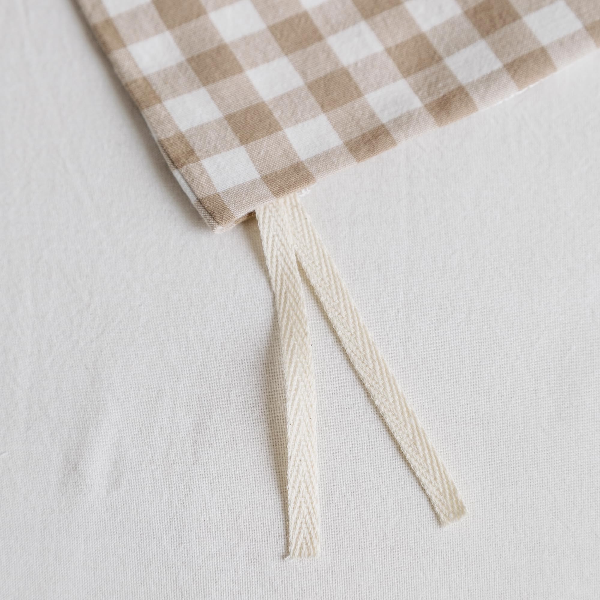 SUSYBAO Tan Gingham Duvet Cover King 100% Washed Cotton Beige Plaid Duvet Cover Set 3 Pieces 1 Checkered Grid Duvet Cover with Zipper Ties 2 Pillowcases Vintage Luxury Soft Gingham Bedding Set Durable