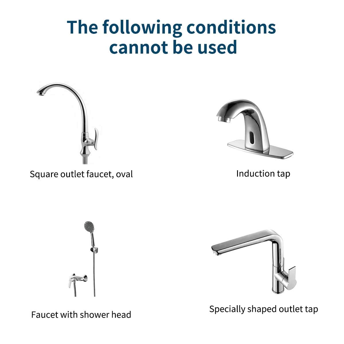 Faucet Water Purifier Water Filter 304 Stainless Steel Water Purifier Tap Purifier Filter for Home Kitchen (Water Filter System + 2 Filters)