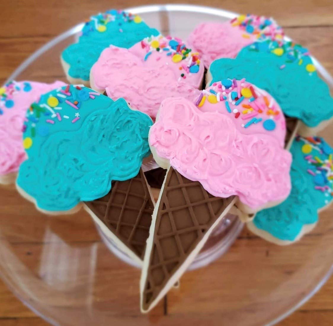 Ice Cream Cone Cookie Cutter, 4" Made in USA by Ann Clark