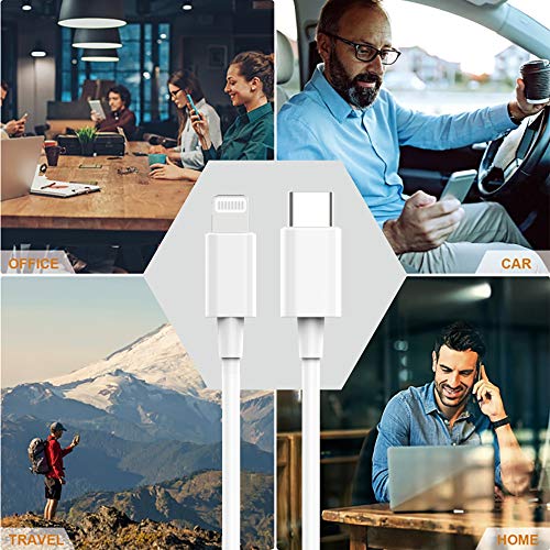 Suswillhit USB C to Lightning Cable 3Ft Apple MFi Certified Power Delivery Fast Charger Cord for iPhone 12/12 Mini/12 Pro/12 Pro Max/11 Pro/11 Pro Max/X/XS/XR/XS Max/8/8 Plus/iPad/AirPods