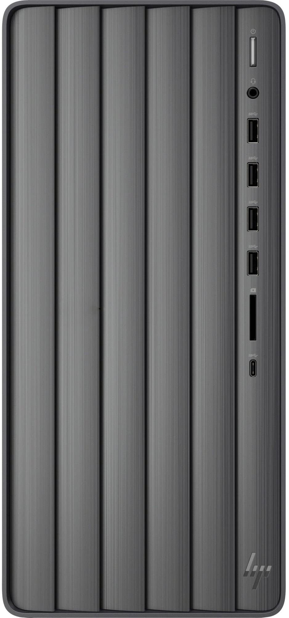 HP Envy Desktop PC (i5-10400 6-Core, 32GB RAM, 1TB PCIe SSD, Intel UHD 630, AC WiFi, BT 5.1, HDMI, USB 3.1, SD Card, USB Keyboard and Mouse, Nightfall Black, Win 11P) w/Hub