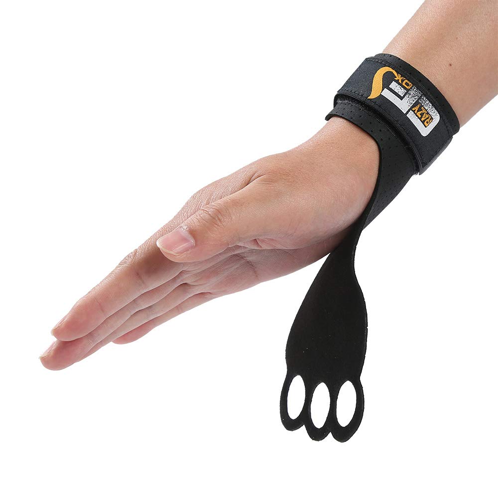 Ergonomic Gymnastics Grips Made of Microfiber Soft Strong and Maximum Grip Perfect Workout Hand Protection Gloves for Gym Pull-ups Weightlifting Kettlebell Exercise More (Black-Black, Small)