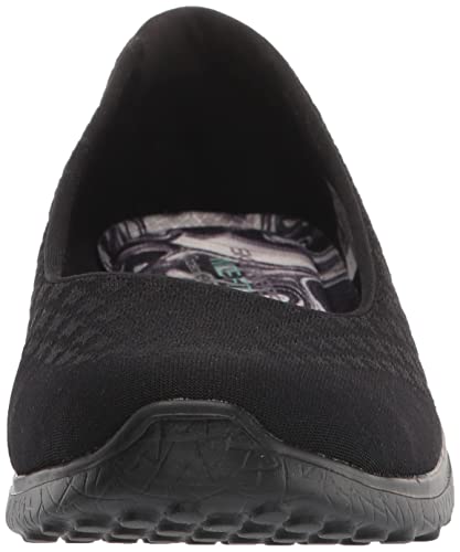 Skechers Sport Women's Microburst One up Fashion Sneaker,black,8.5 W US