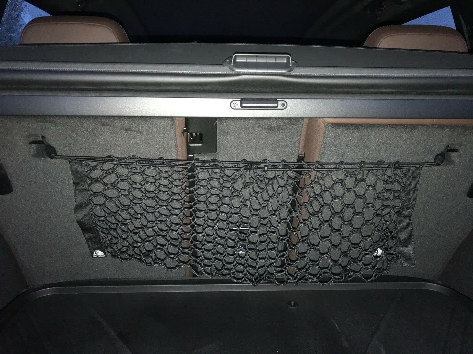 EACCESSORIES EA Trunk Rear Seats Organizer Cargo Net for Audi A5 RS5 S5 Sportback 2018-2023-Envelope Style Cargo Net for Hatchback-Premium Mesh Car Trunk Organizer-Compatible with A5 RS5 S5 Sportback