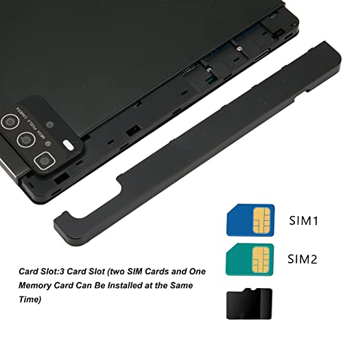 lonuo Reading Tablet Black Tablet 2560x1600 100-240V 5000mAh 10.1 Inch IPS 6GB RAM 128GB ROM for School (US Plug)