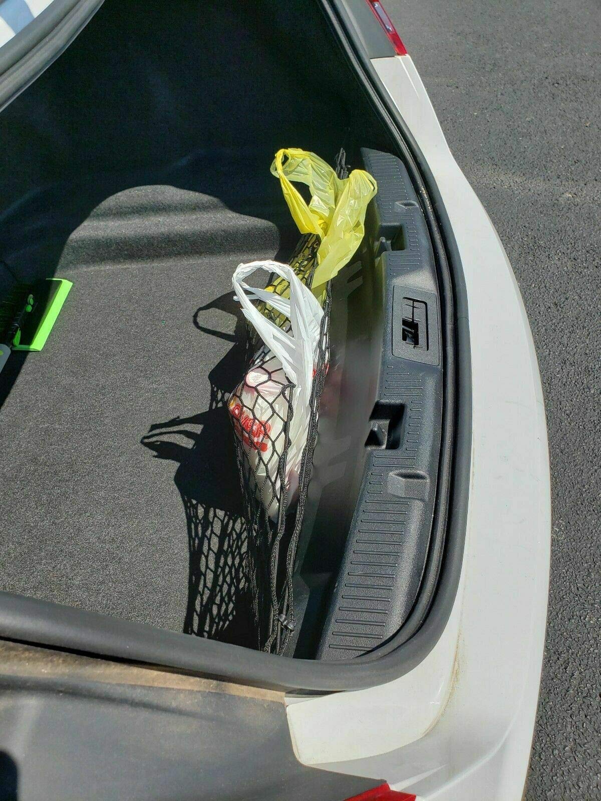 EACCESSORIES EA Rear Trunk Organizer Cargo Net for Mercury Sable 1996-2009 – Envelope Style Cargo Net for Sedan - Premium Mesh Car Trunk Organizer Vehicle Carrier Storage -Compatible with Sable
