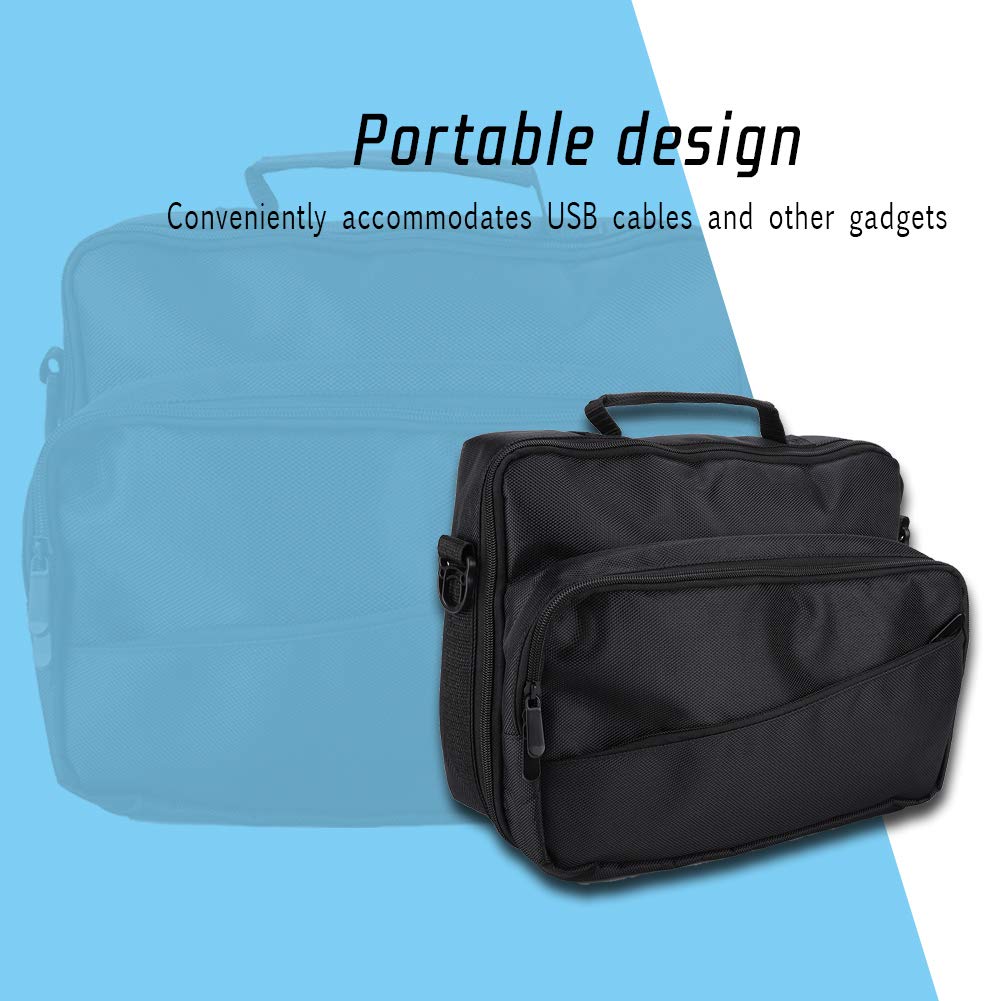 Game Traveling Bag, Oxford Cloth Console Storage Bag, Portable Console Accessories Pouch Carrying Travel Game Bag Host Bag with Hand Strap, for Console, Charging Cable, HDMI Cable