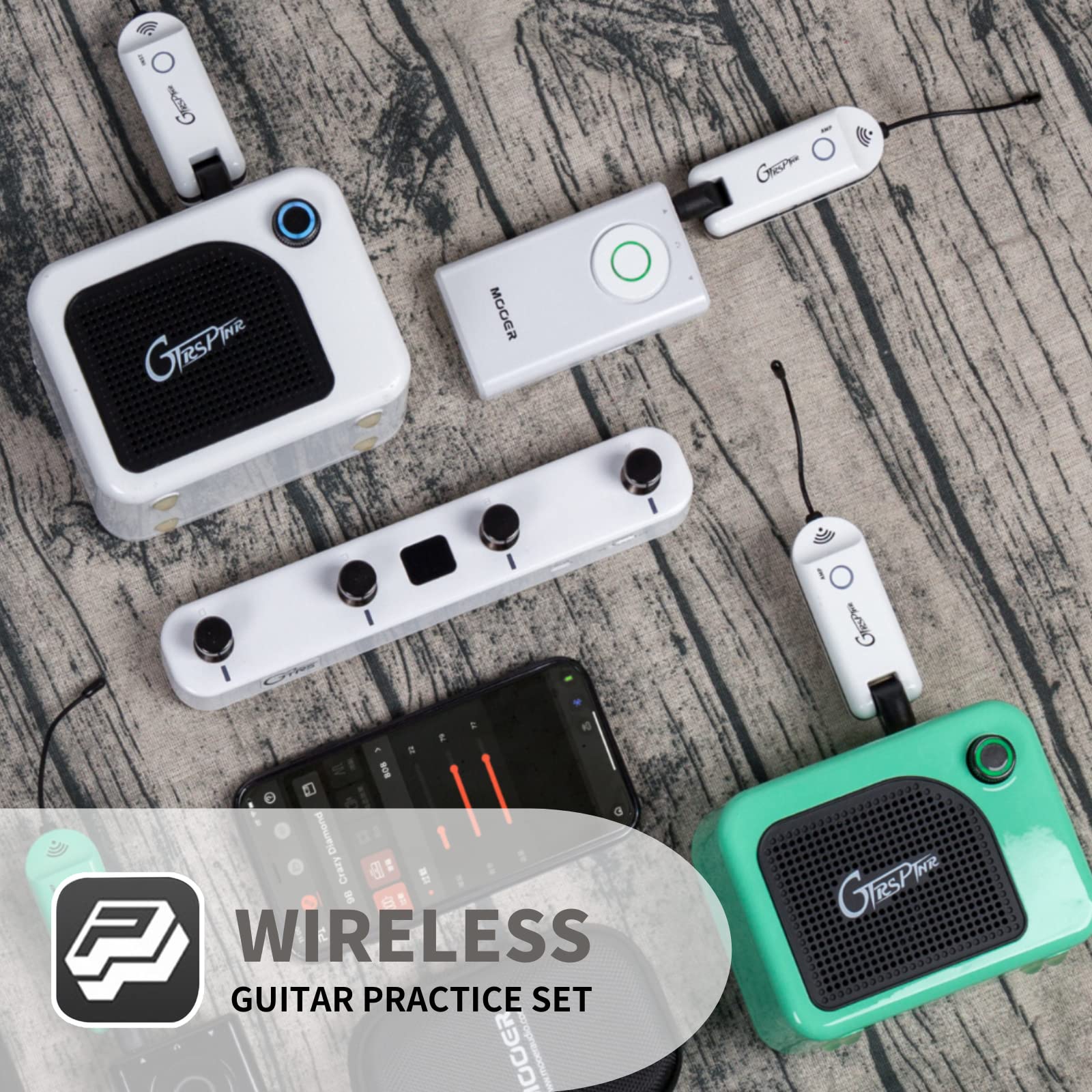 MOOER Prime P1 Intelligent Pedal Wireless Guitar Practice Set