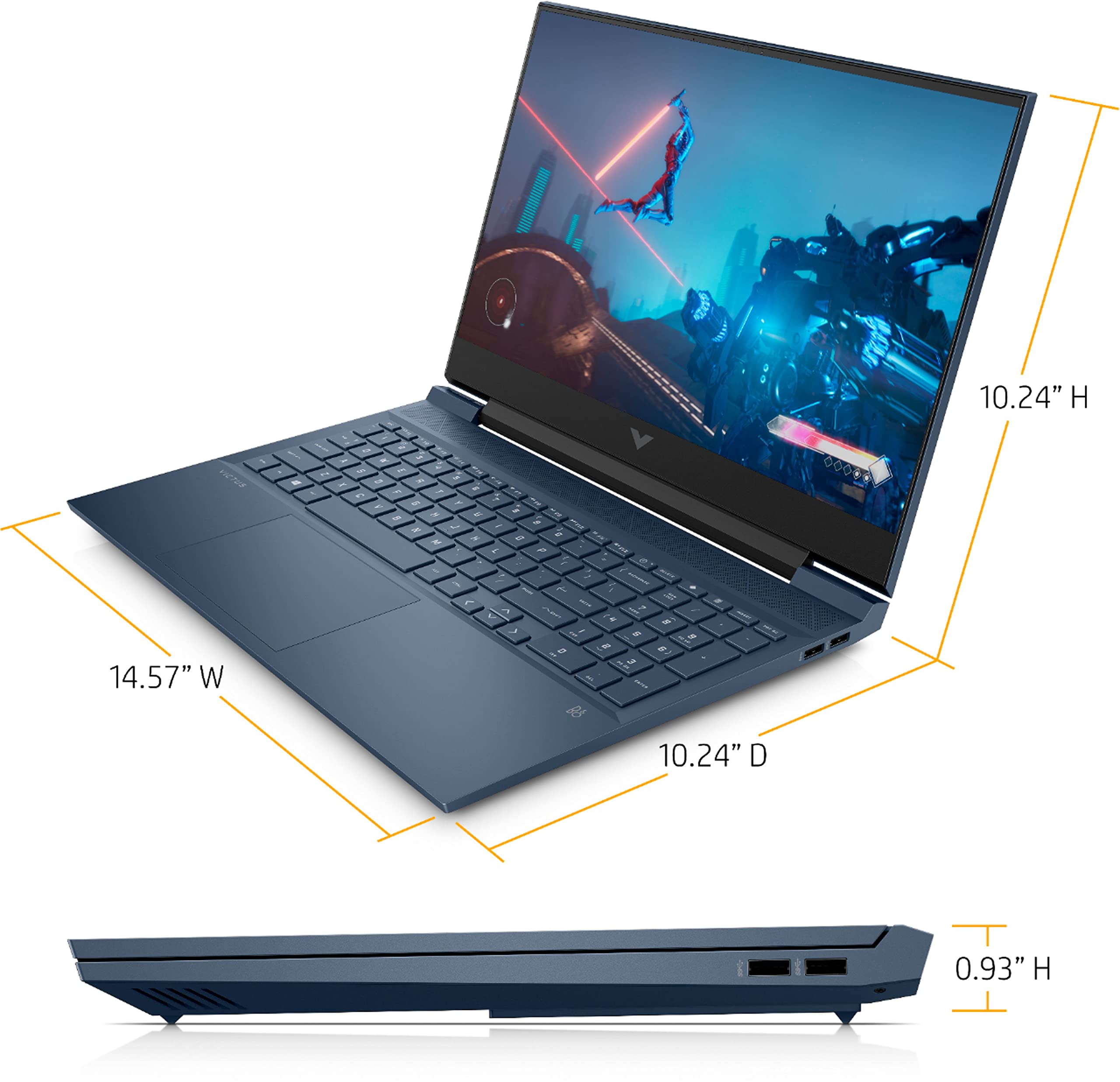 HP Newest Victus Gaming Laptop | 16.1" FHD IPS Display | Intel 6-Core i5-11400H | NVIDIA RTX 3050 | 20GB RAM DDR4 1TB M.2 SSD | USB-C | WiFi 6 | BT | HDMI | Webcam | Backlit KB | Windows 11 Home