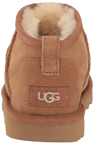 UGG Girls Kids' Classic Ultra Mini Fashion Boot, Chestnut, 4 Big