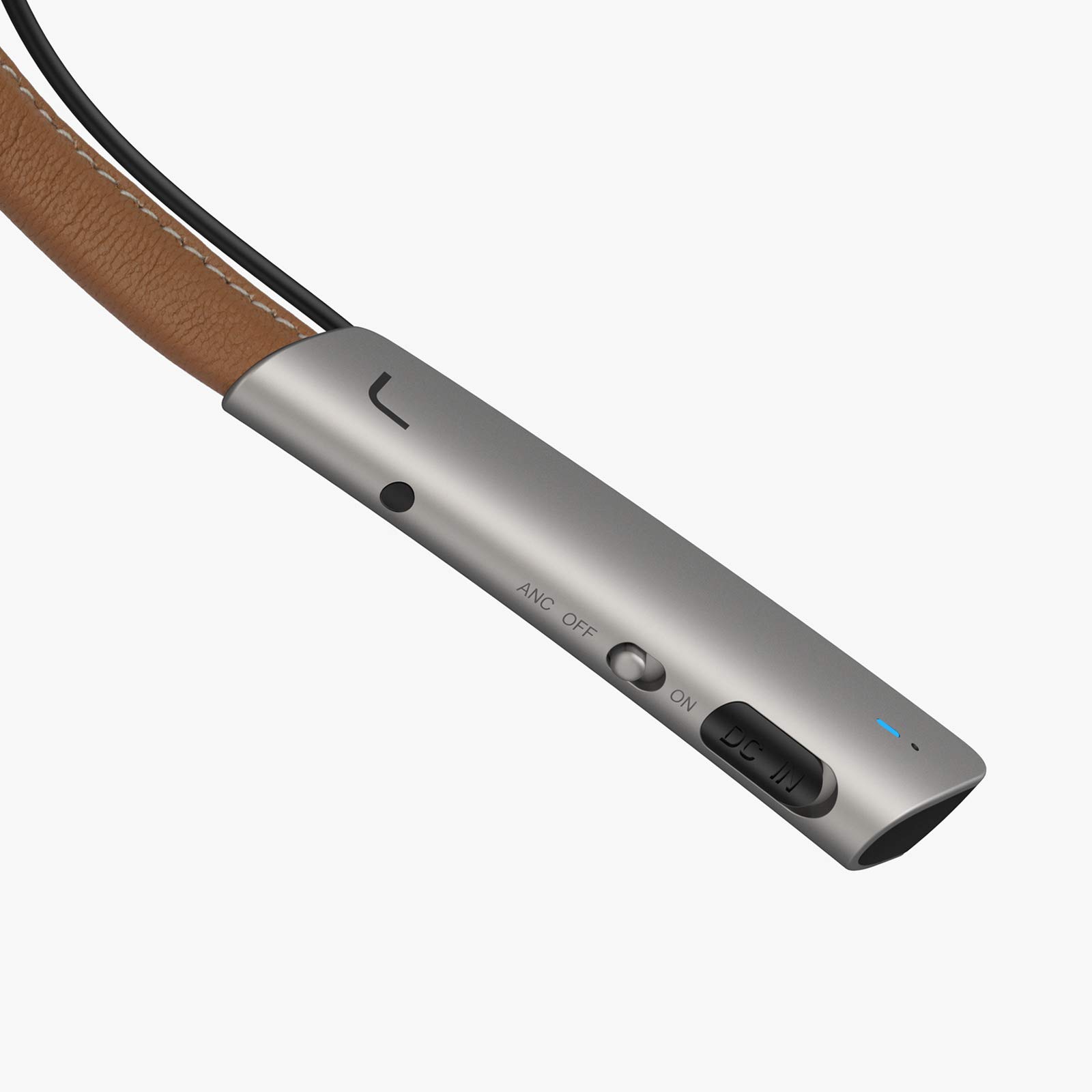 Edifier W380NB Bluetooth Headphones, Wireless Neckband Headset with Call Vibrate, Active Noise Cancelling Stereo Earphones Brown