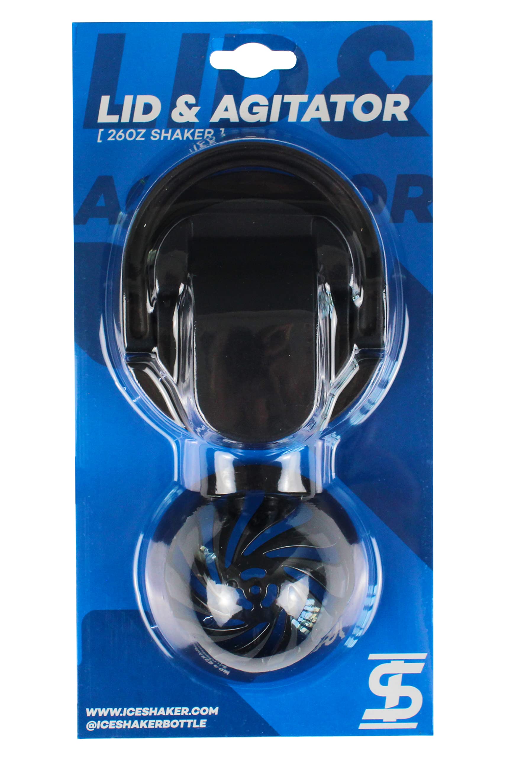 Ice Shaker, Lid Replacement, Capatibile with 26 Ounce Shaker Bottles from Ice Shaker