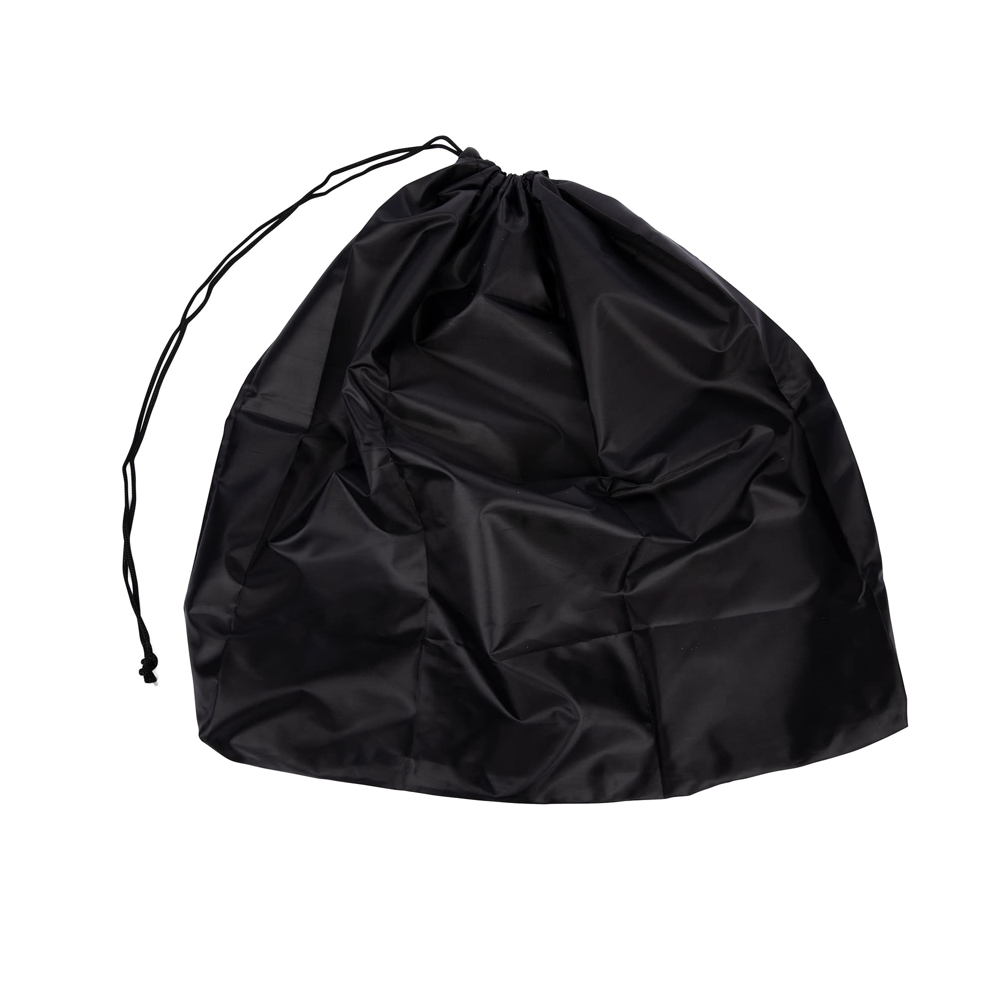 MIAMICA Foldable Travel Laundry Bag, 21'' x 22'', Black with White Floral – Lightweight, Durable Design Drawstring Closure