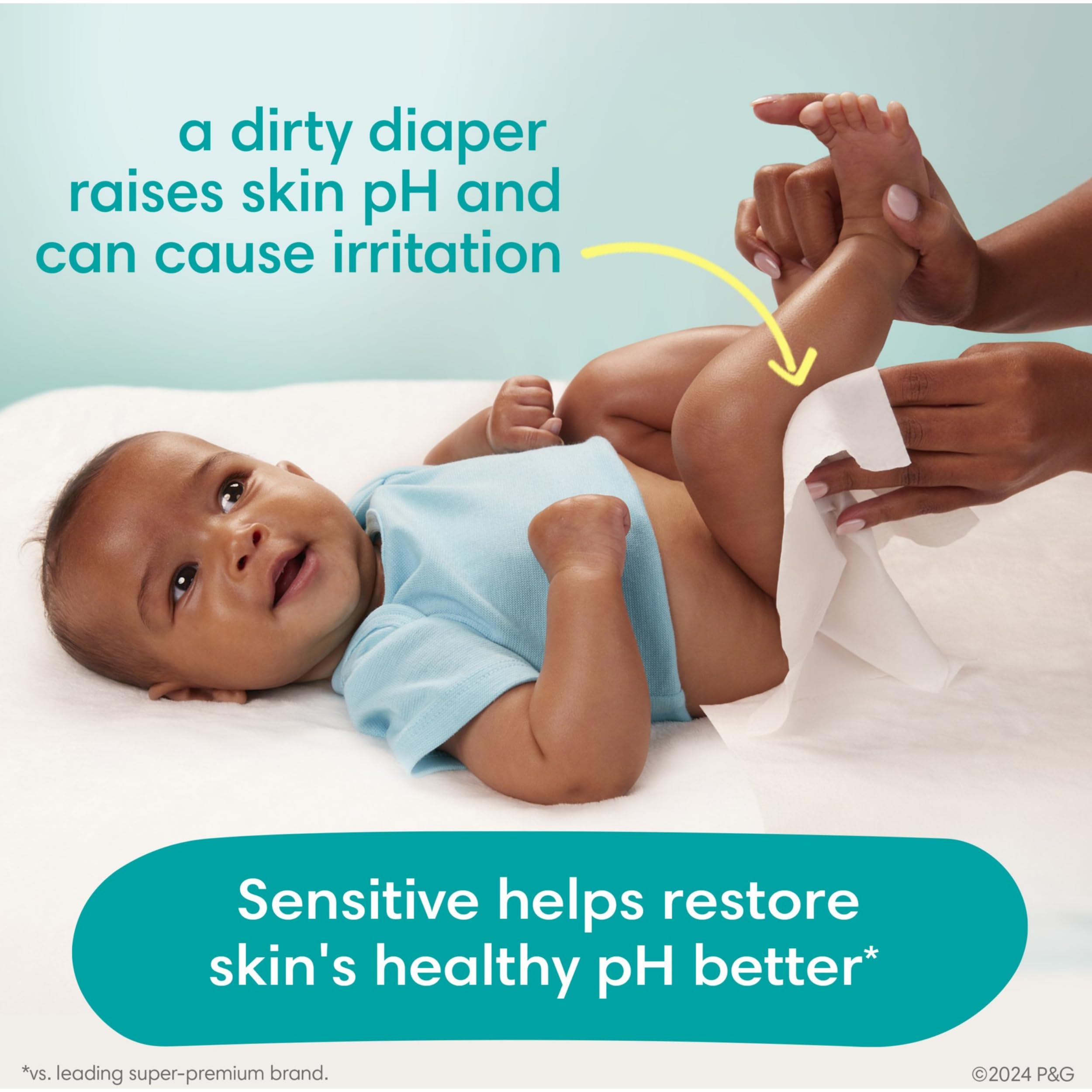 Pampers Baby Dry Disposable Baby Diapers Starter Kit (2 Month Supply), Sizes 1 (252 Count) & 2 (234 Count), with Sensitive Water Based Baby Wipes 12X Multi Pack Pop-Top and Refill (1008 Count)