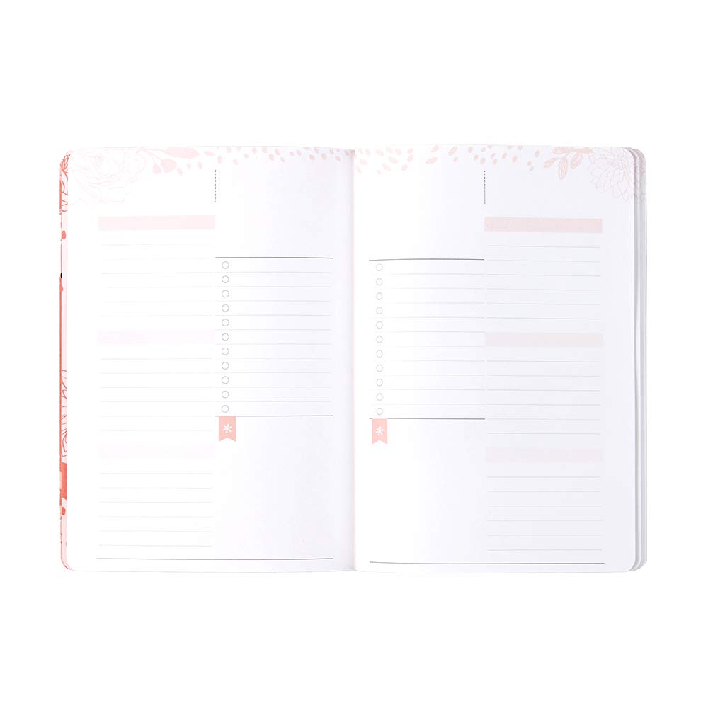 Erin Condren Designer Petite Planner Daily Customizable Agenda with Bullet Point Checklist to Record Tasks, Errands, or Goals. Fun and Functional Sticker Set