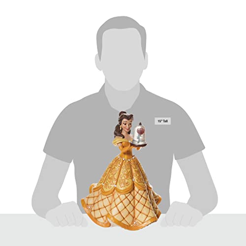 Enesco Disney Traditions by Jim Shore Beauty and The Beast Belle Deluxe Enchanted Princess Series Figurine, 15 Inch, Multicolor
