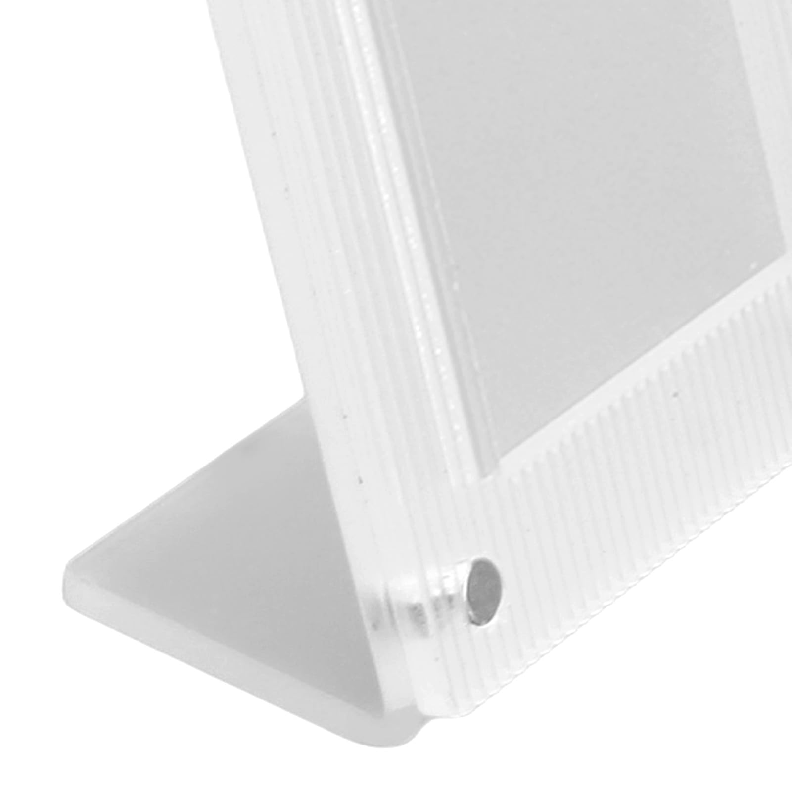 Haofy Desktop Picture Frame, Acrylic Sturdy Picture Frame Simple Cleaning Decorative For Movie Ticket (Transparent (Wave Pattern))