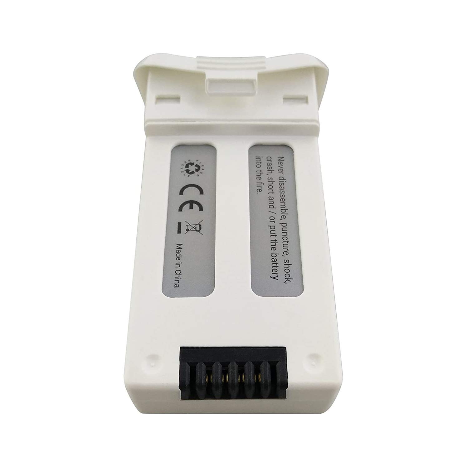 MOONZON 2PCS 3.7V 1000mAh Lithium Battery for SJRC S20W T25 Four-axis Drone Spare Parts Remote Control Drone(White)